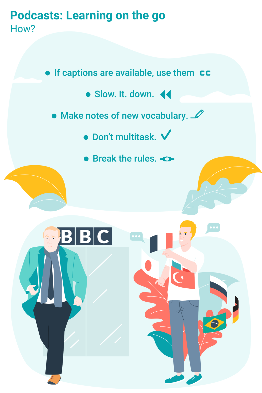 The 14 Best Podcasts to Help You Learn English [2024]