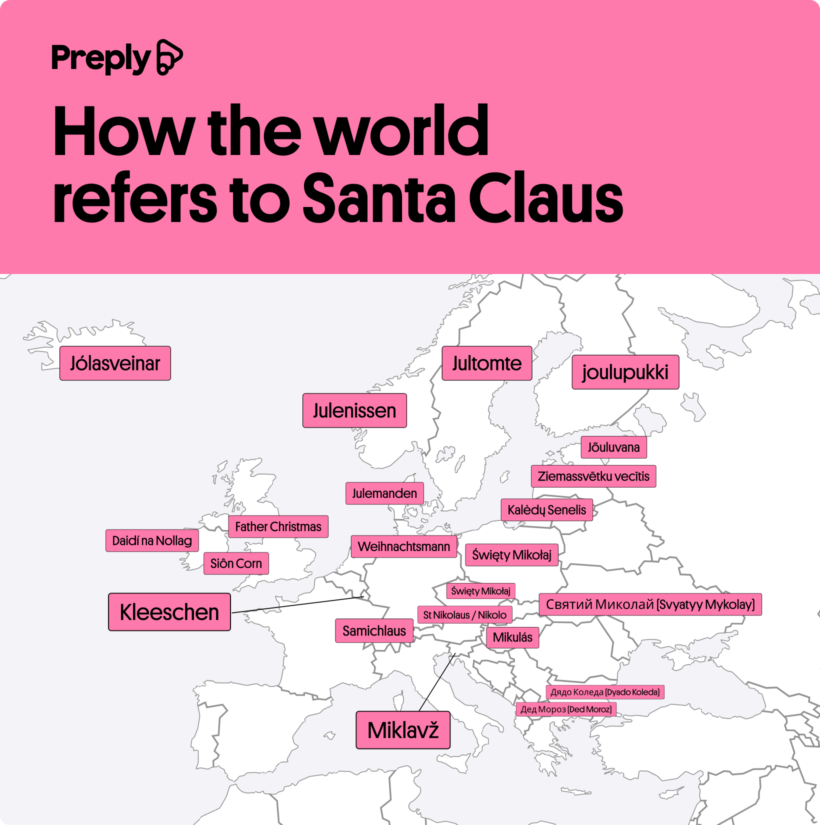 How the World Refers to ‘Santa Claus’