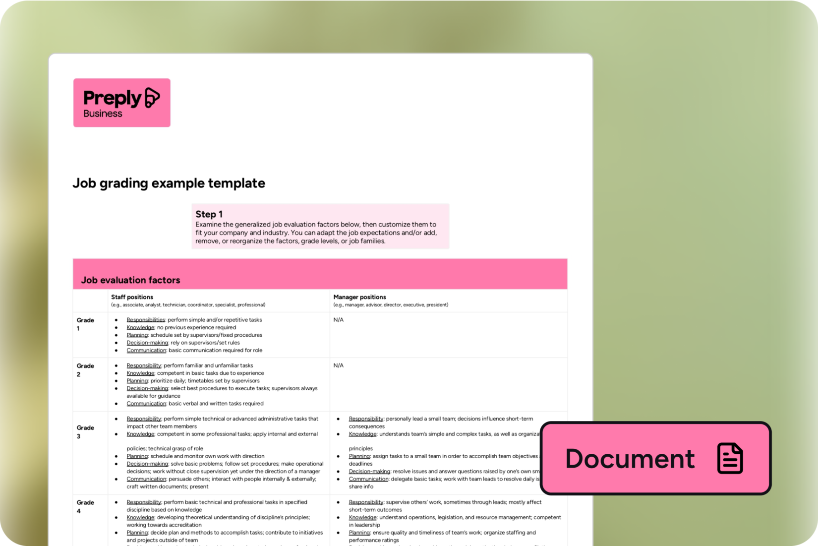 Job Grading Template: Build a Clear Employee Evaluation System