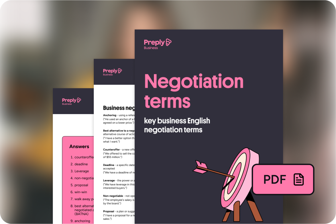 Key Business English Negotiation Terms - [PDF]