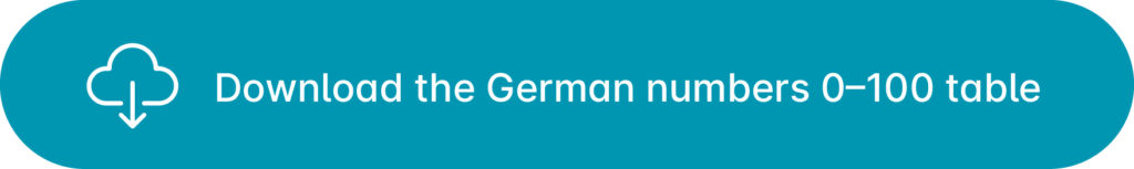 German Numbers: Learn How to Count from 0-100 Now!