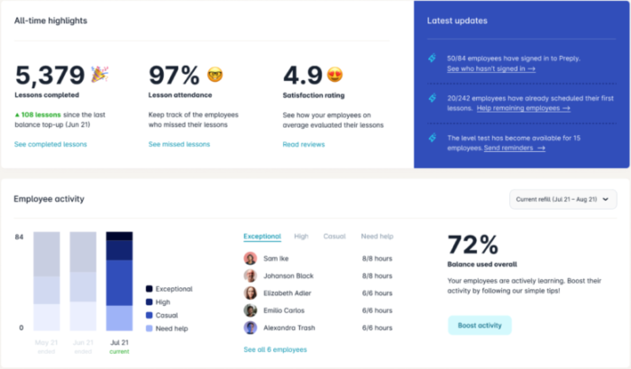 Preply Business vs Learnlight - ultimate comparison of features & more