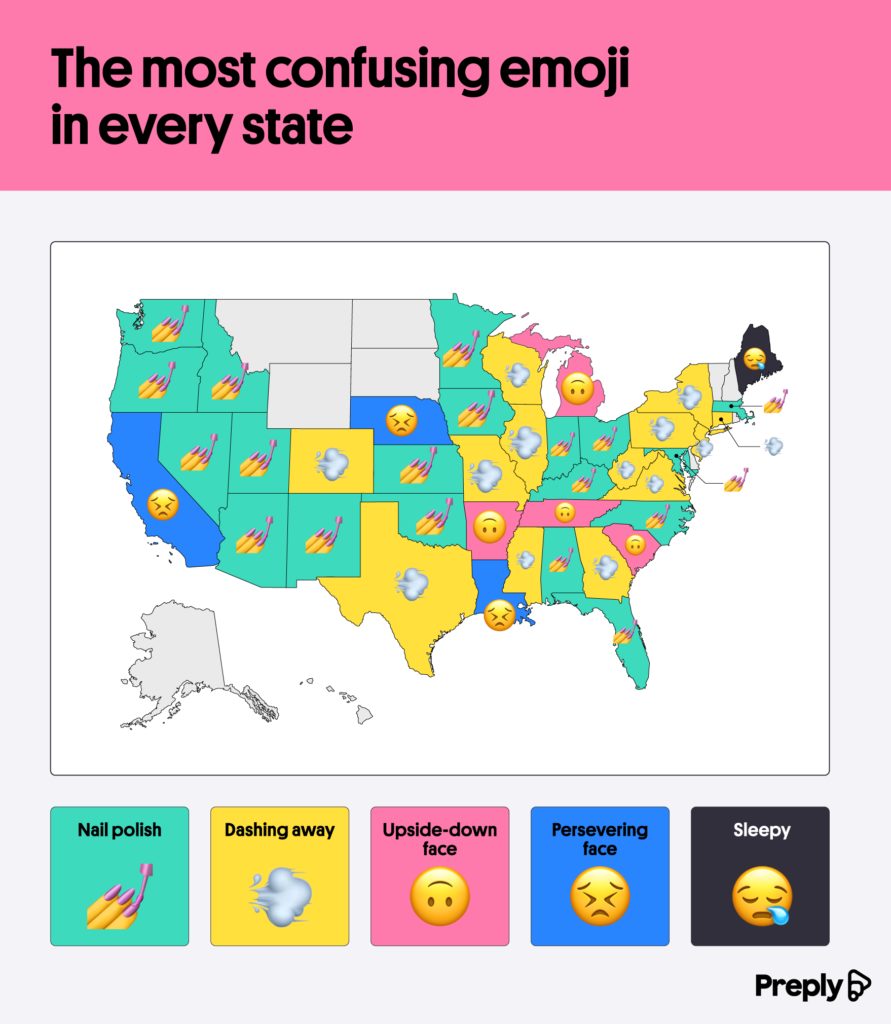 Study: The most confusing emojis in every state in 2025