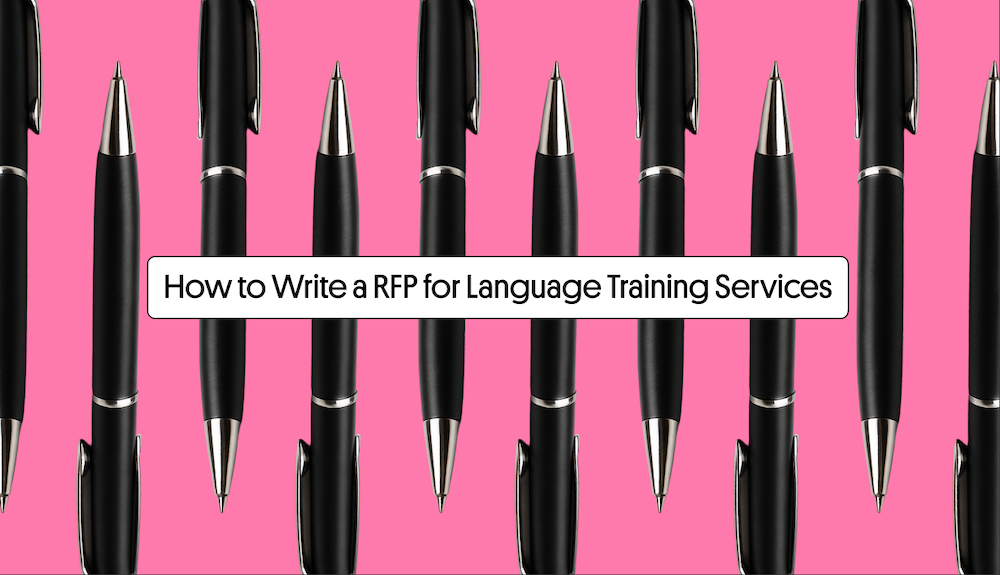 How to write a RFP for language training services